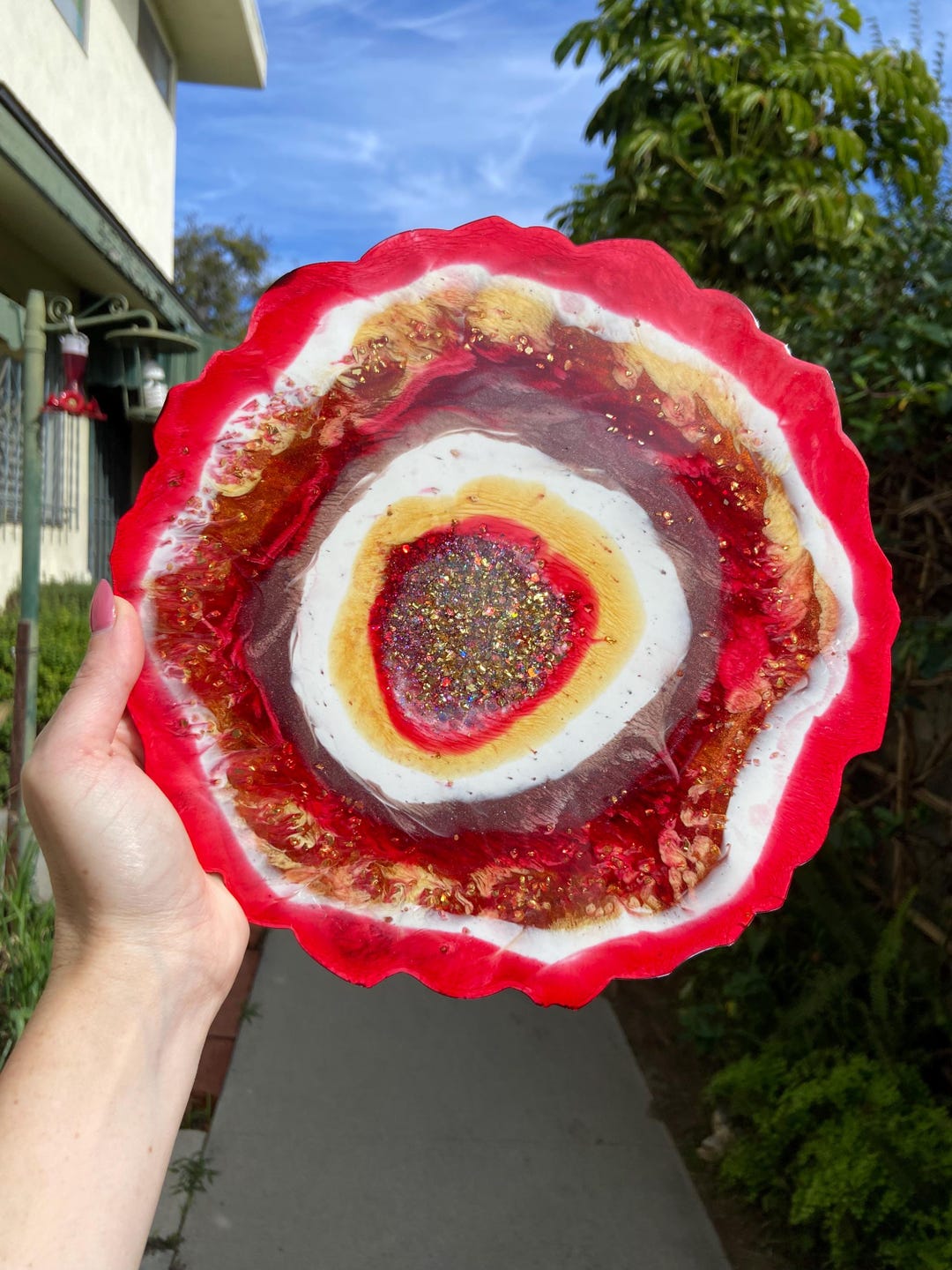 Funky Resin Geode Tray - Etsy