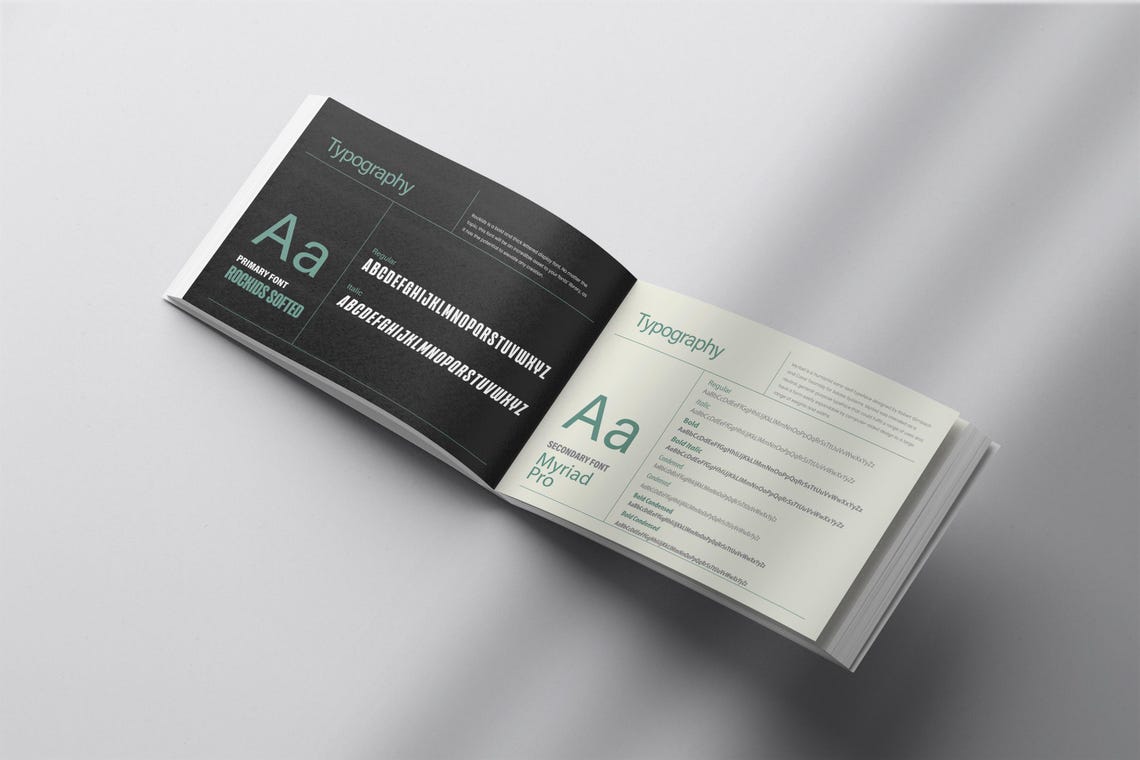 Editable Brand Guidelines Template: Indesign, Canva, Photoshop PSD - Etsy