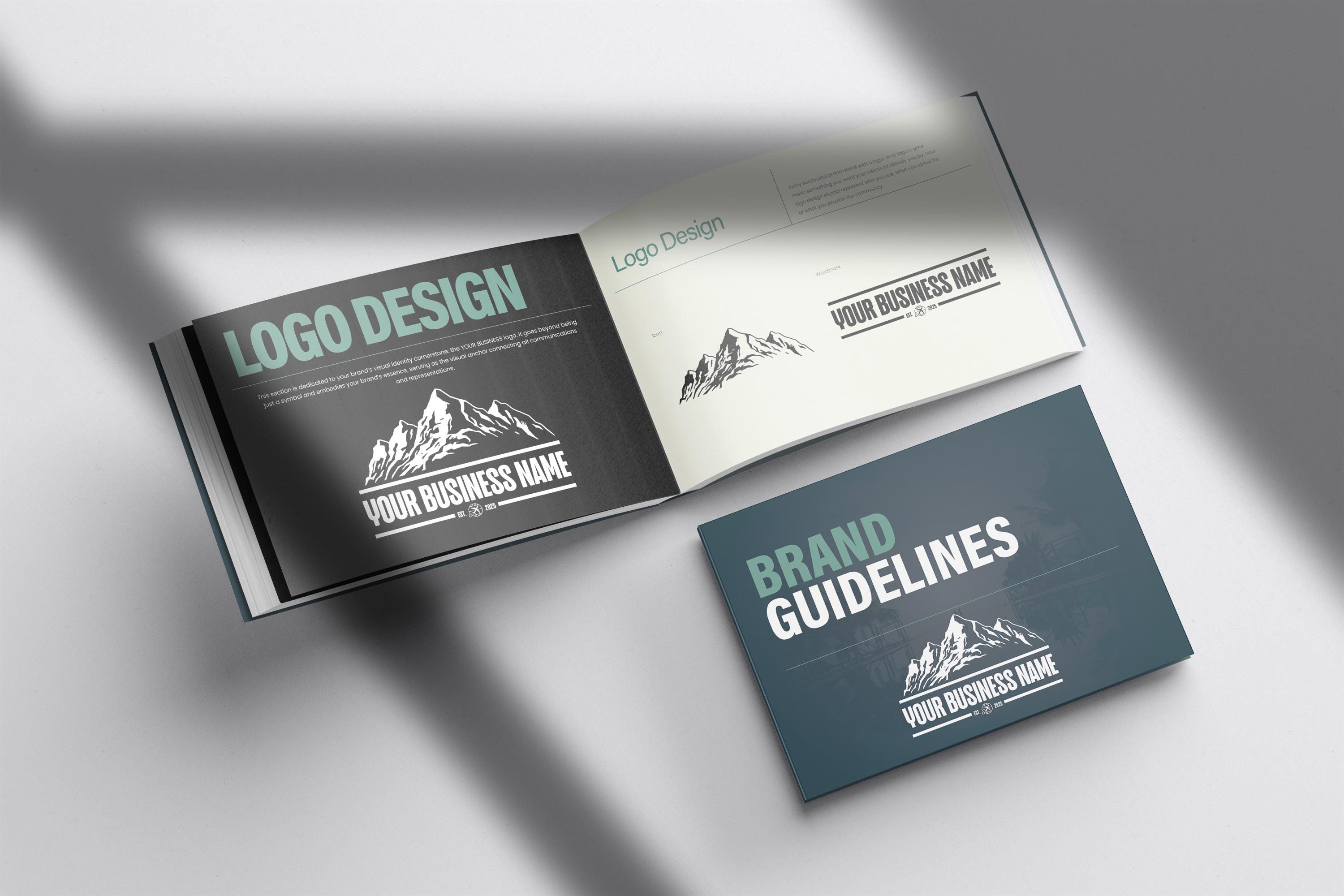 Editable Brand Guidelines Template: Indesign, Canva, Photoshop PSD - Etsy