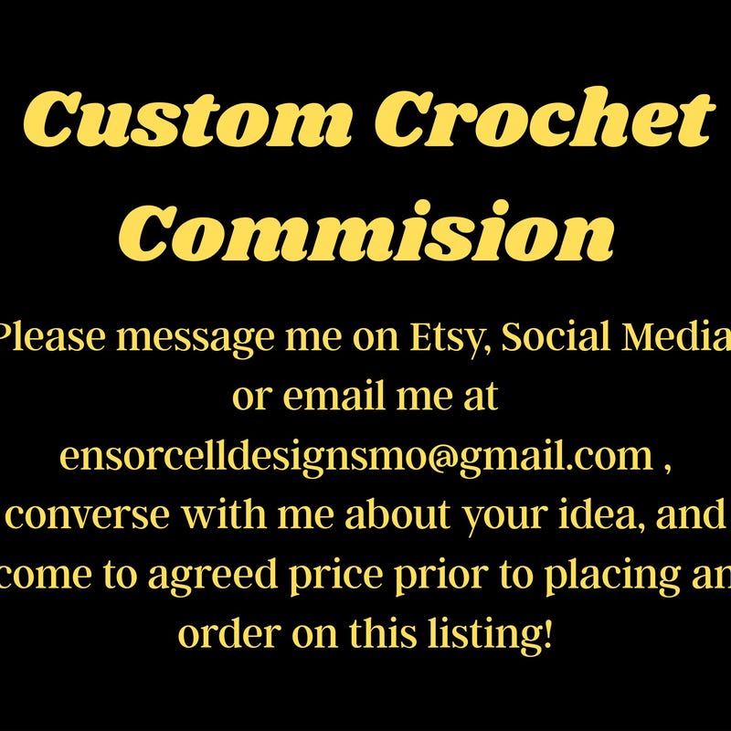 Crochet Commission Plush - Etsy