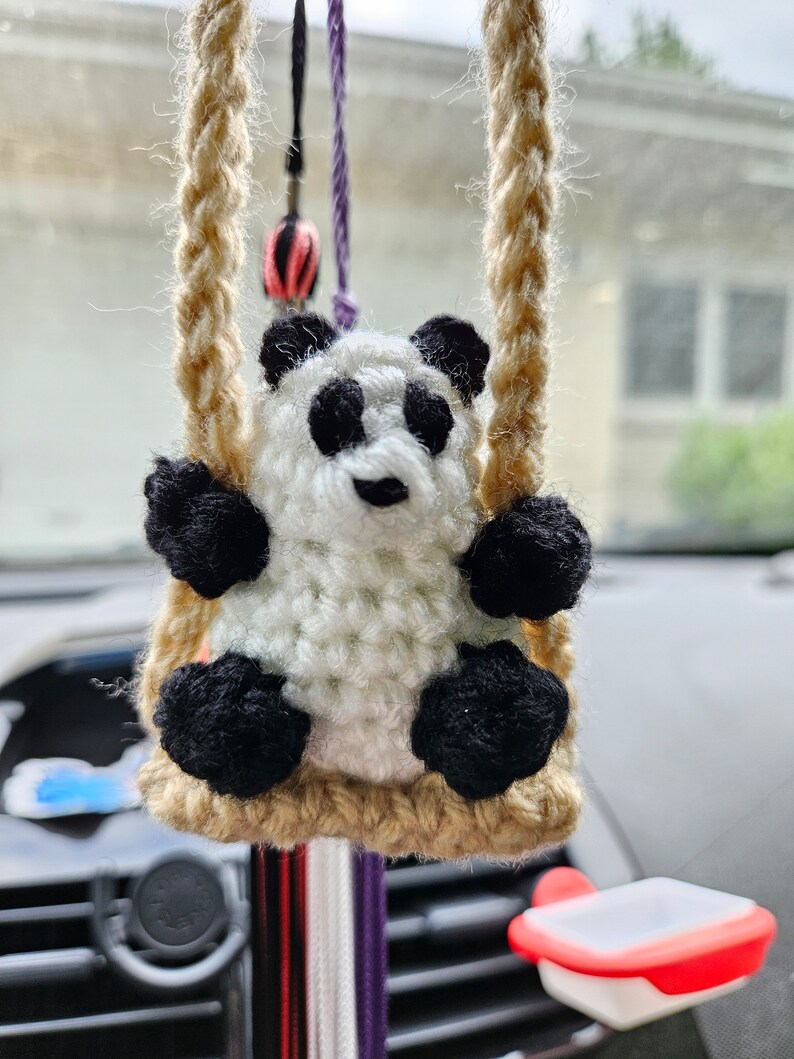 Swinging Panda Mirror Hanger PDF Pattern - Etsy
