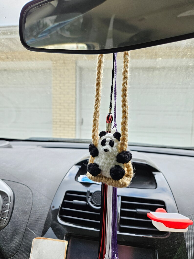 Swinging Panda Mirror Hanger PDF Pattern - Etsy