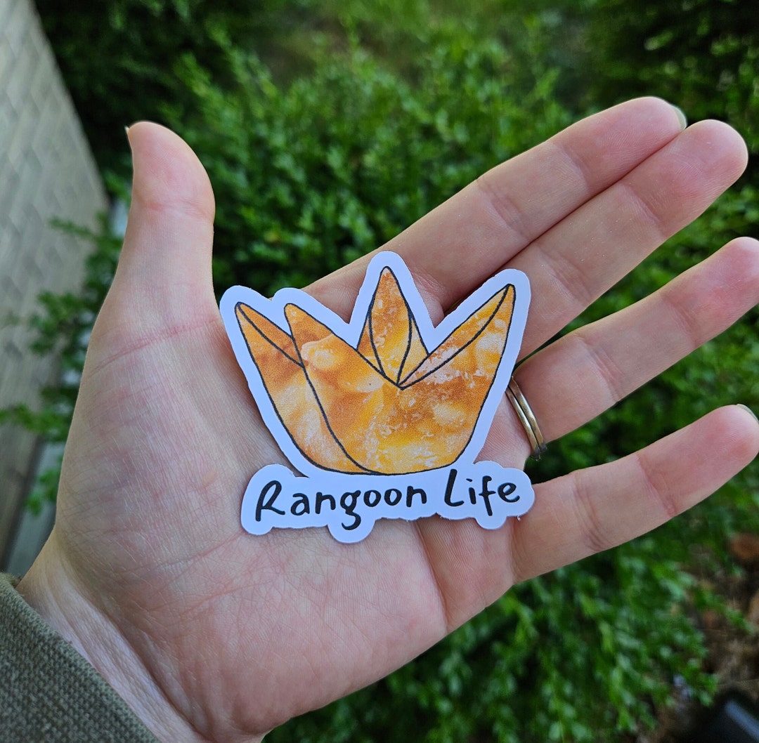 Crab Rangoon Die Cut Sticker Crab Rangoon Decal - Etsy