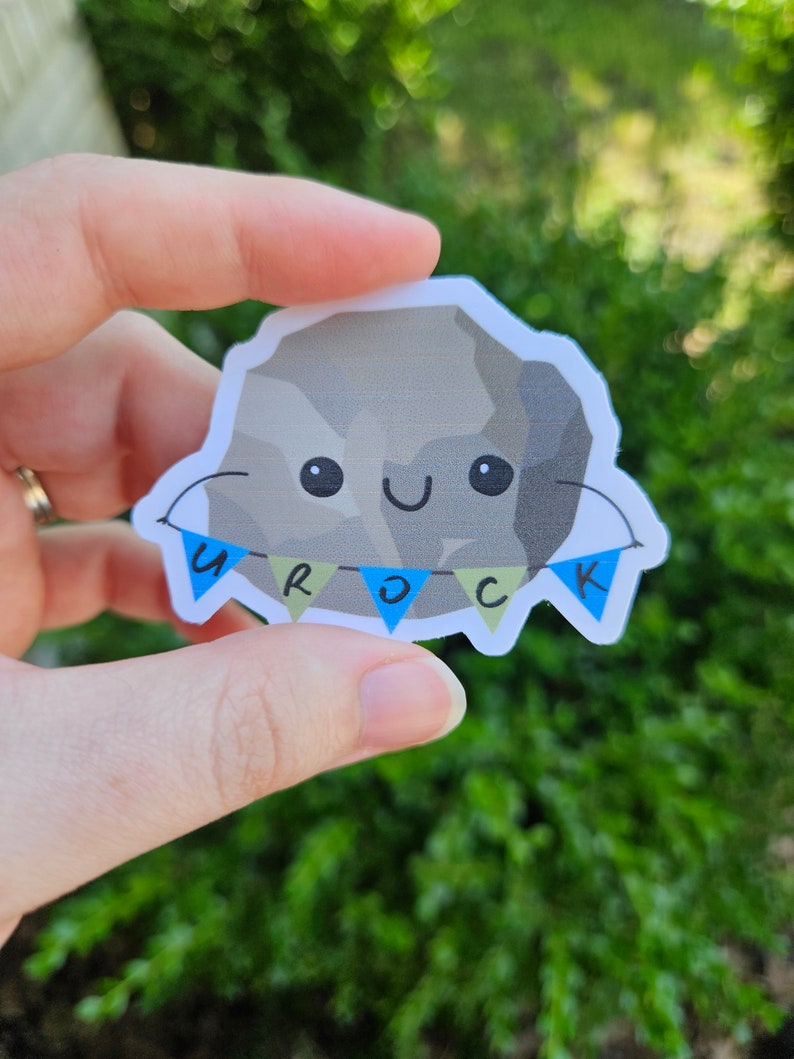 You Rock Glossy/matte Sticker U Rock Decal - Etsy