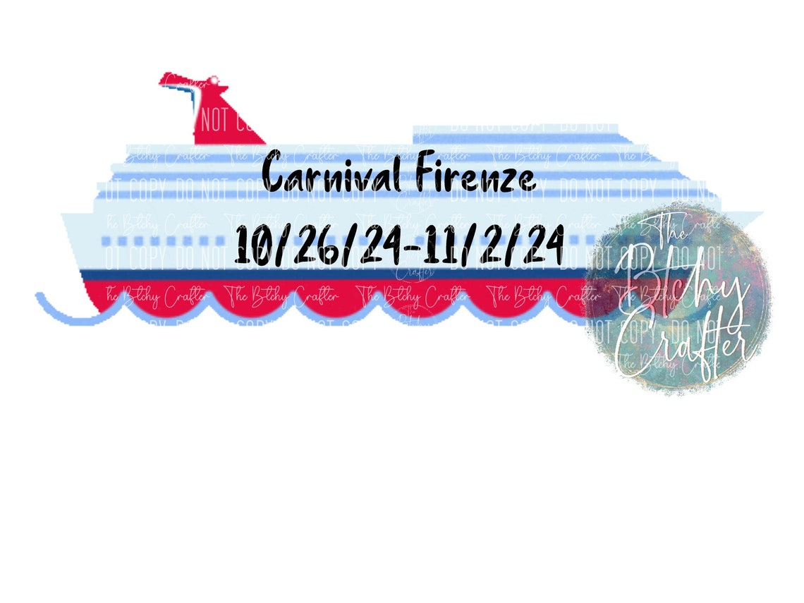 Custom Carnival Cruise Sticker | Carnival Ship Tags | Cruising Tags ...