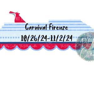 Custom Carnival Cruise Sticker | Carnival Ship Tags | Cruising Tags ...
