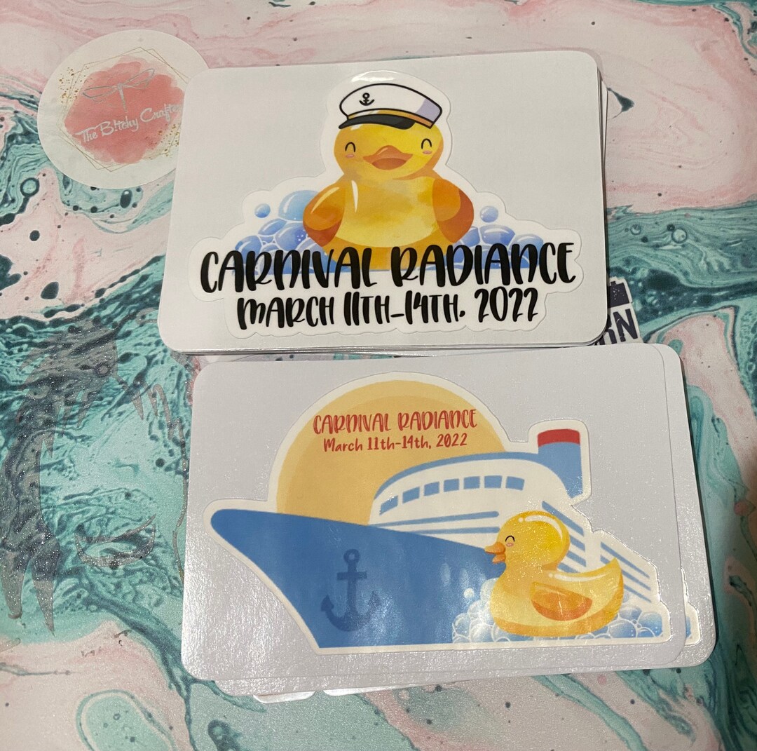 Personalized Gift for Cruise | Cruising Duck Sticker | Sticker for ...