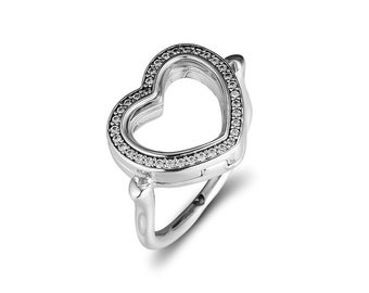 Pandora Floating Locket Ring - Etsy