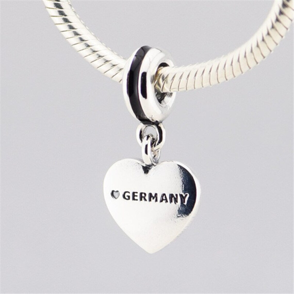 Germany Flag Dangle Charm 100% 925 Sterling Silver Enamel - Etsy
