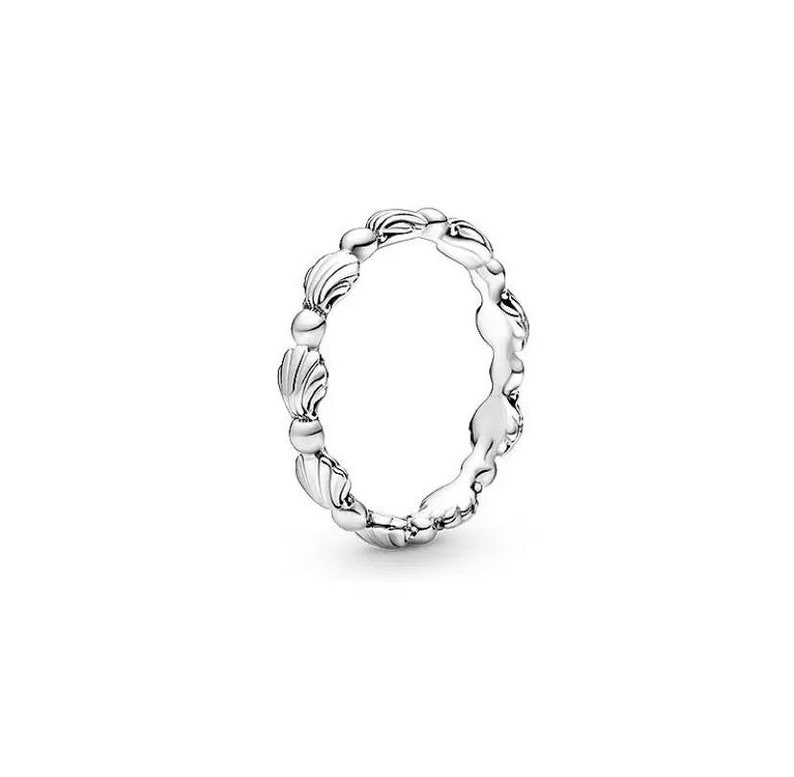 Beaded Seashell Band Ring 100% 925 Sterling Silver Pandora - Etsy