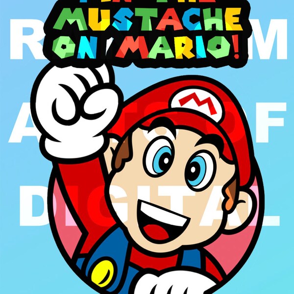 Mustache Game - Etsy