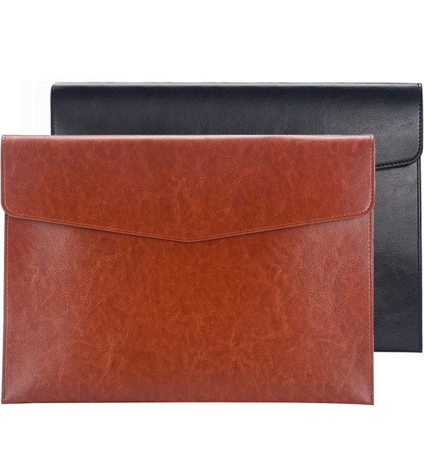 Personalized PU Leather File Folder - Document Holder - Envelope Folder ...