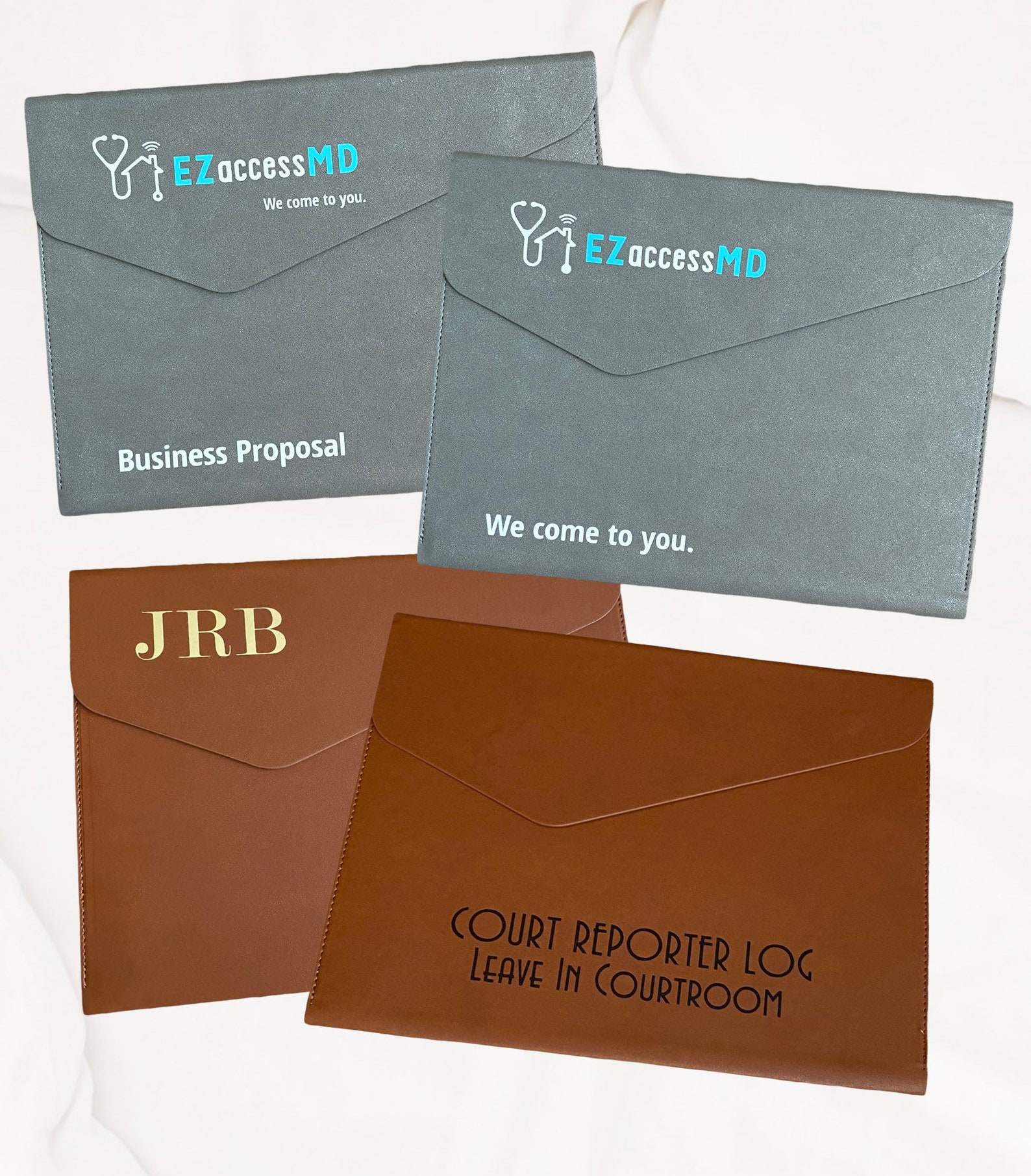 Personalized Faux Leather File Folder-document Holder-waterproof ...