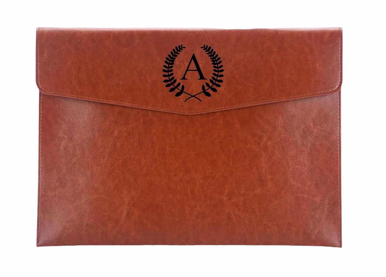Personalized PU Leather File Folder - Document Holder - Envelope Folder ...