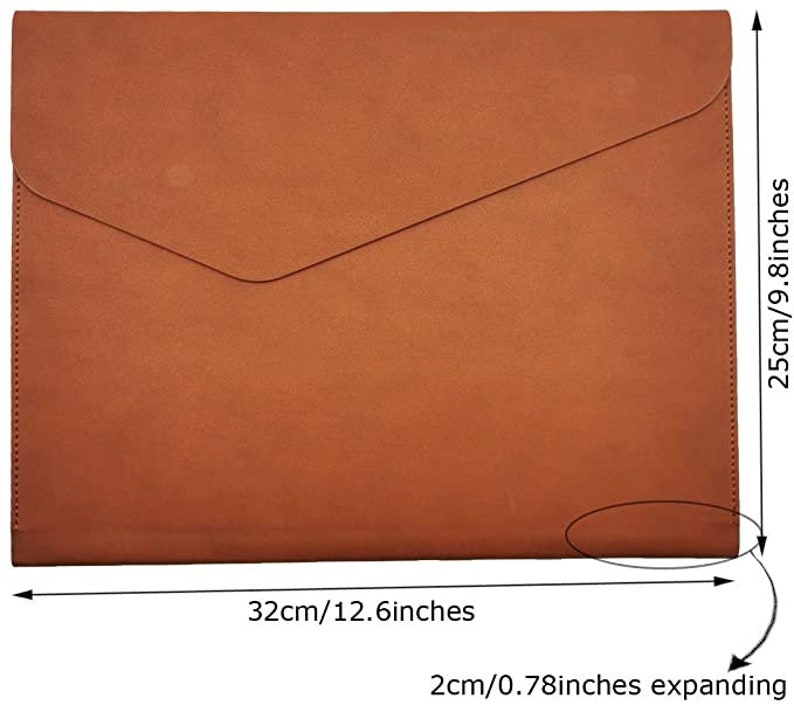 Personalized Faux Leather File Folder-document Holder-waterproof ...