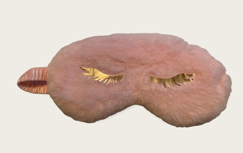Eyelash Faux Fur Sleeping Eye Mask Soft Plush Eye Mask With - Etsy
