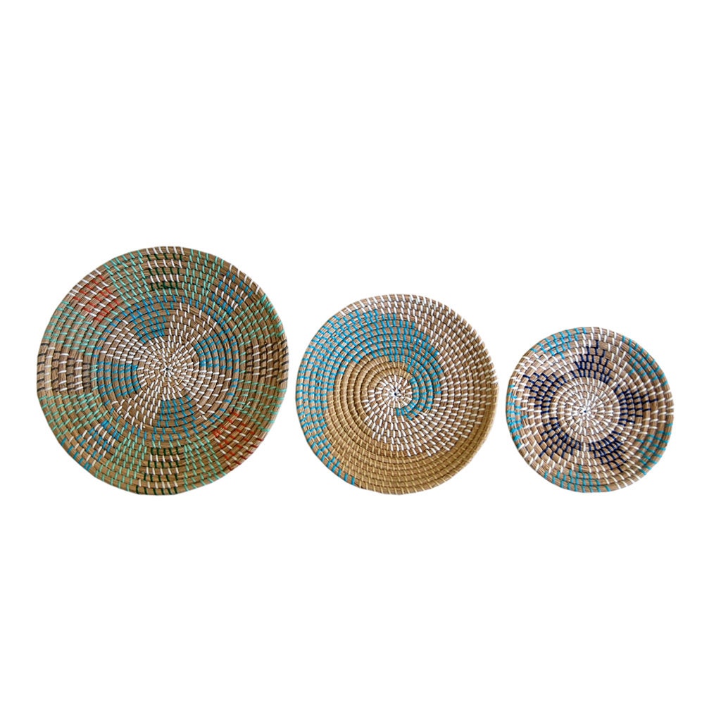 Urban Jungle Decor Wall Basket Decor Set of 3 Boho - Etsy