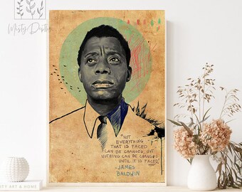 James Baldwin Quote Poster - Etsy UK