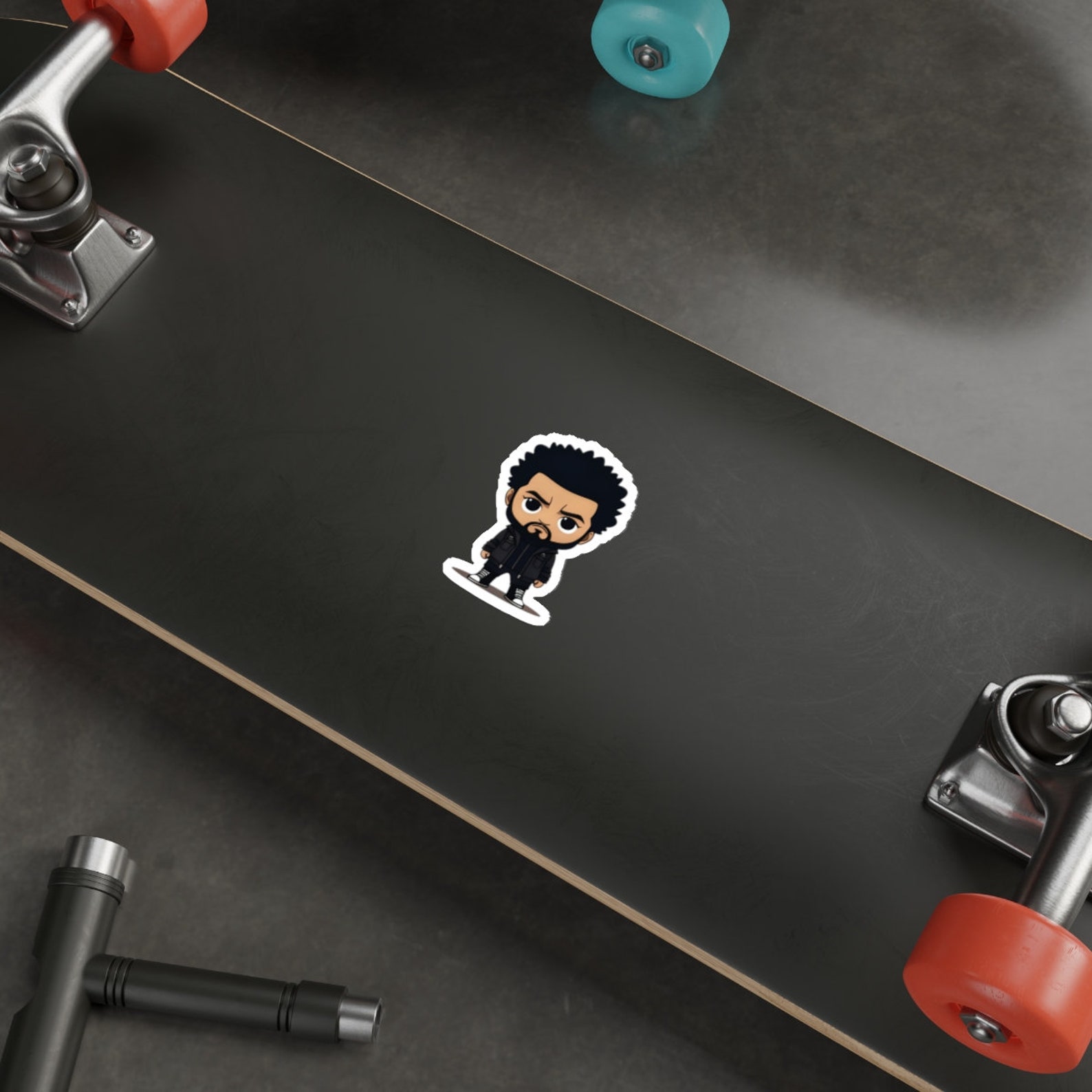 The Weeknd HOB Chibi Sticker - Etsy