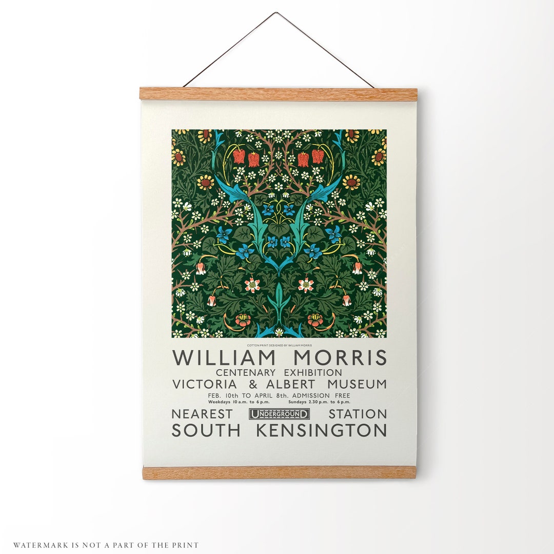 William Morris Art, Hanger Frame, Gift Idea, Flower Pattern, Morris ...