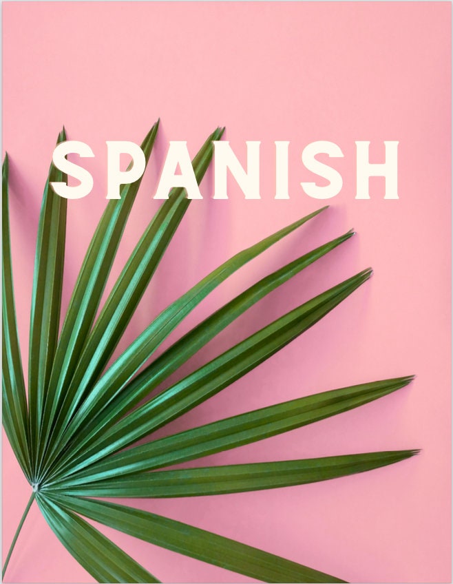 Spanish school subject binder divider | Etsy