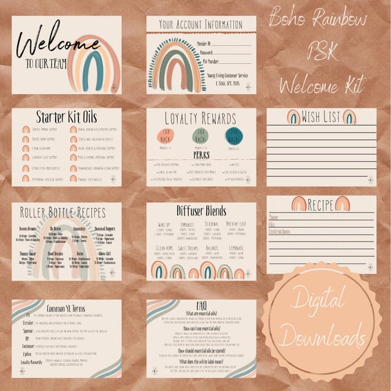 UPDATED BOHO Rainbow DIGITAL - Etsy