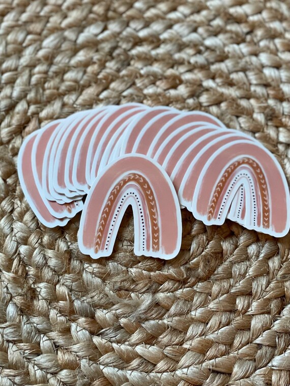 BOHO rainbow STICKER | Etsy