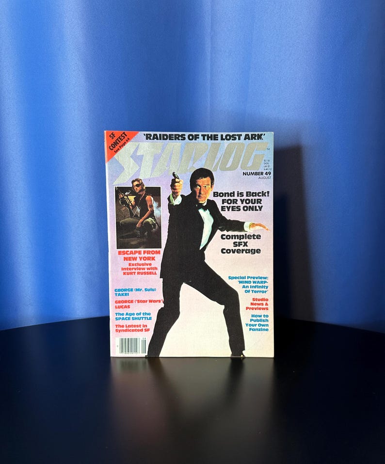 James Bond Cover Story Starlog Magazine August 1981 - Etsy Australia