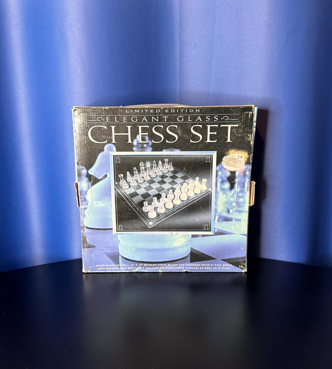 Elegant Glass Chess Checker Set 8" - Limited Edition - See Description ...