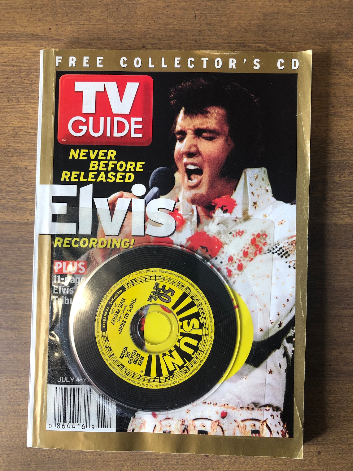 Rare Elvis Presley TV Guide Magazine Cover Story July 4-10 - Etsy