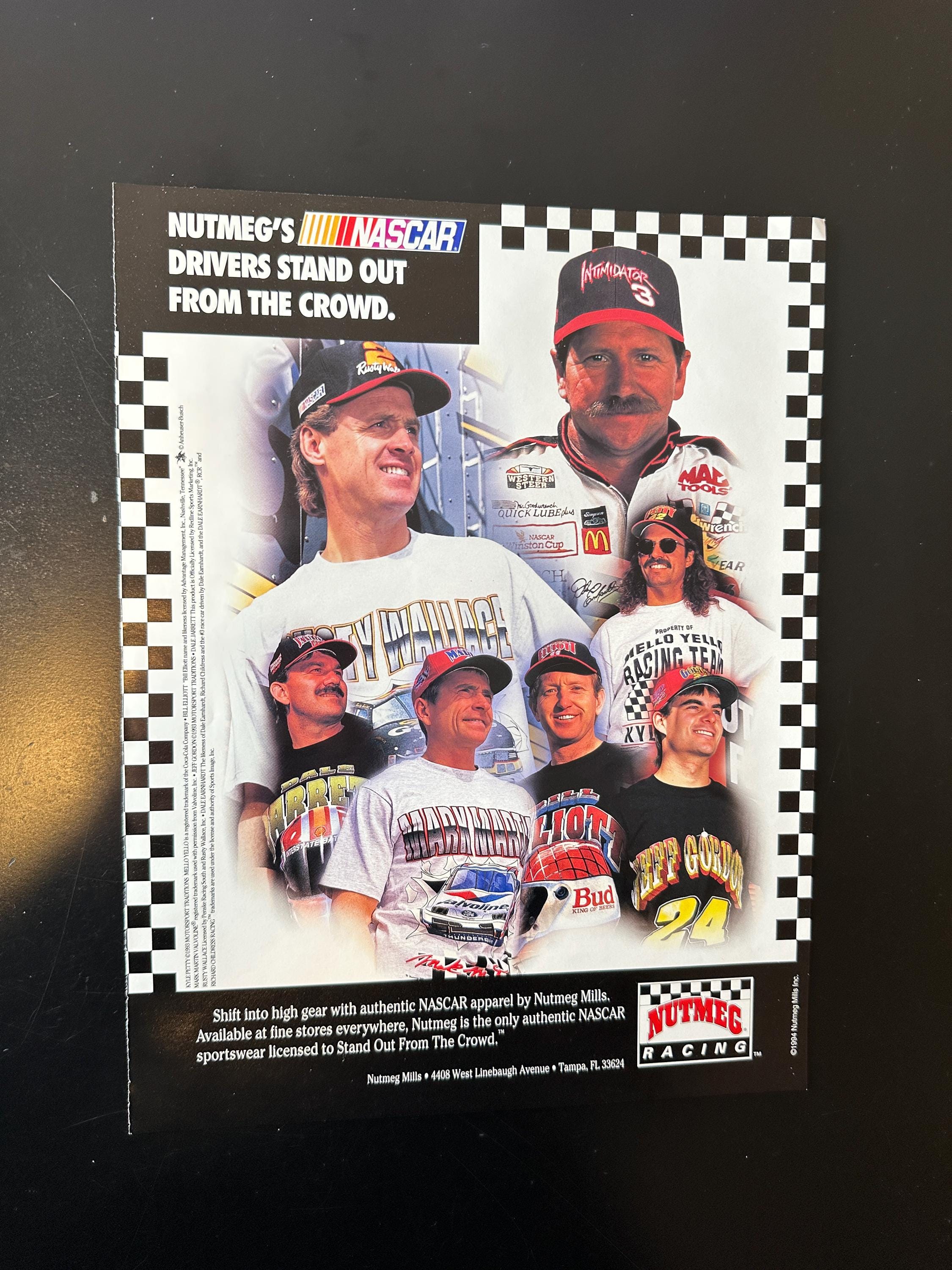 Vintage Print Ads From Magazines -NASCAR Theme Lot of 7 -see ...