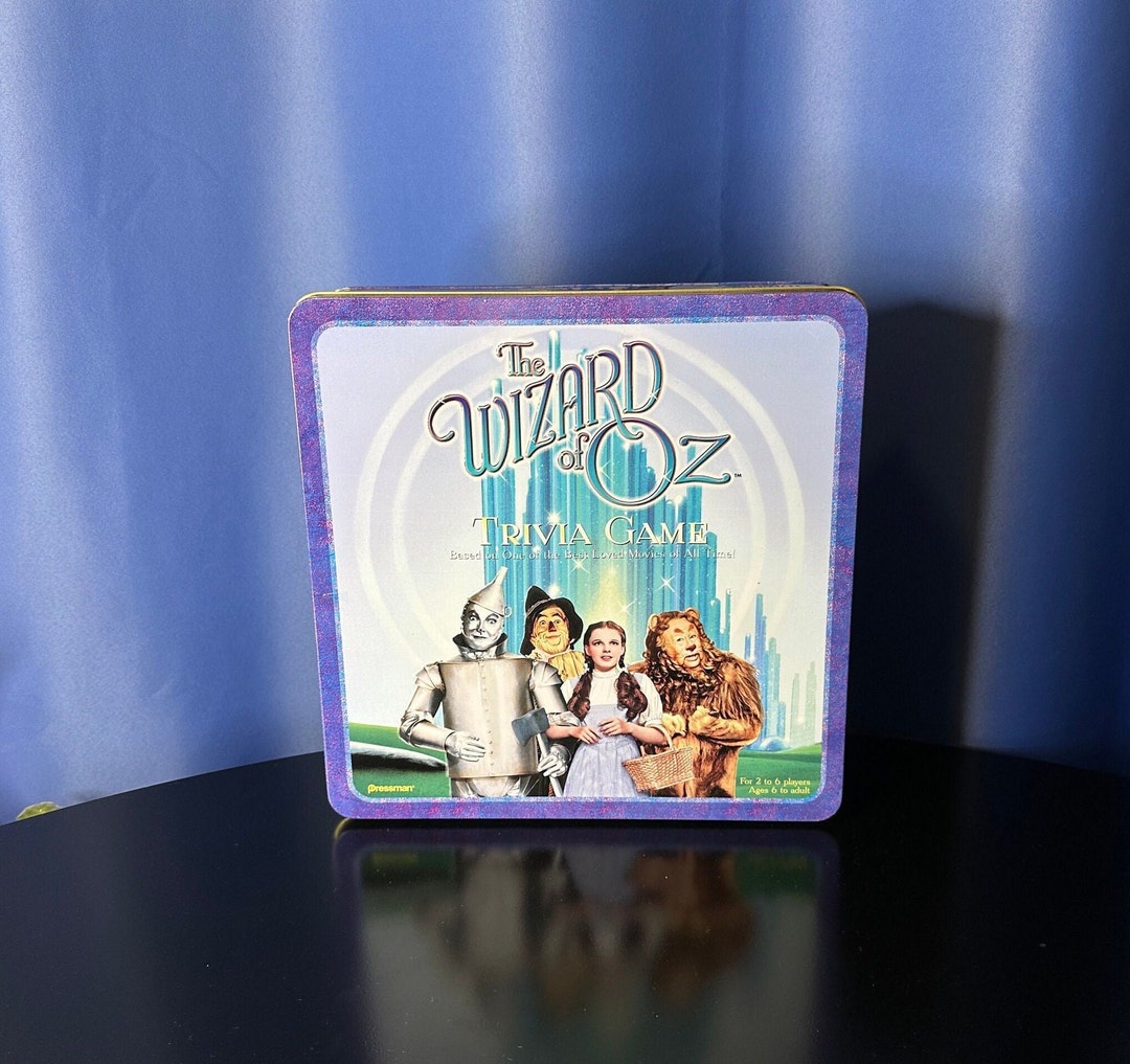 The Wizard of Oz Trivia Board Game 1999 Pressman Toy Corporation Tin ...