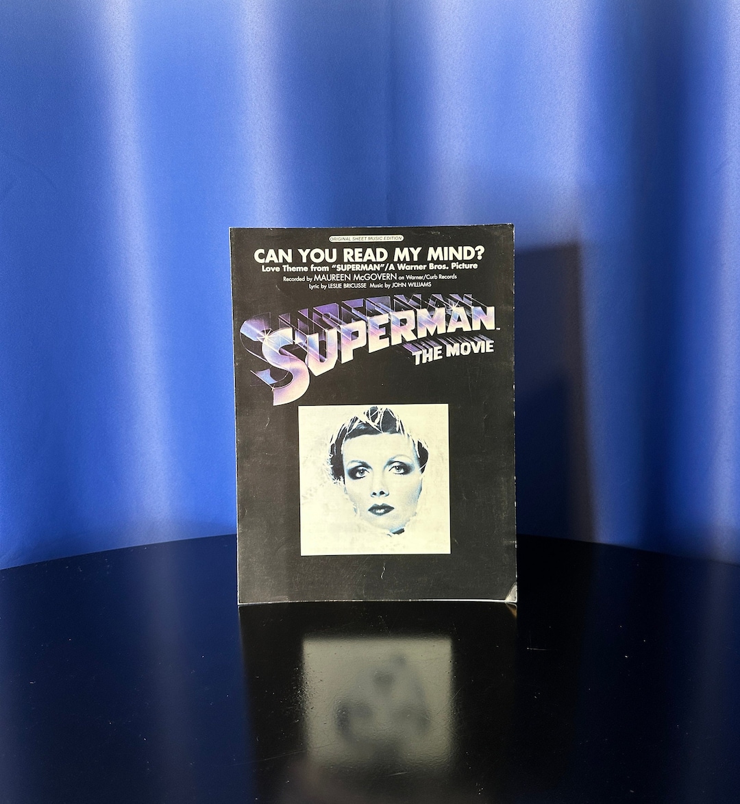 Superman the Movie (1978) - Sheet Music - Can You Read My Mind? - Etsy