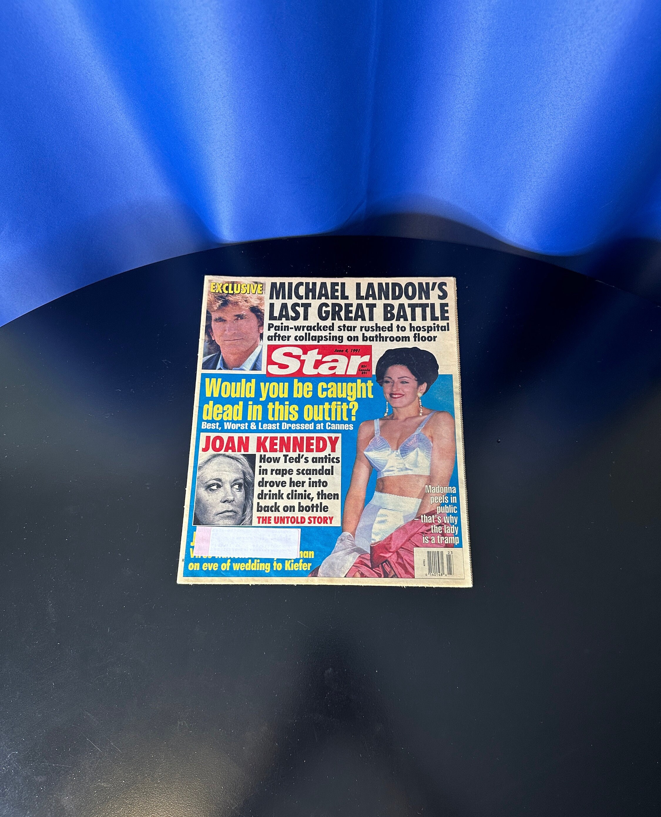 Star Tabloid 6/04/91 Michael Landon, Modanna, Joan Kennedy, Whitney ...