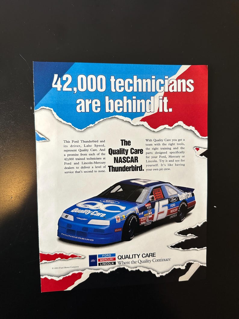 Vintage Print Ads From Magazines NASCAR Theme Lot of 7 see Description ...