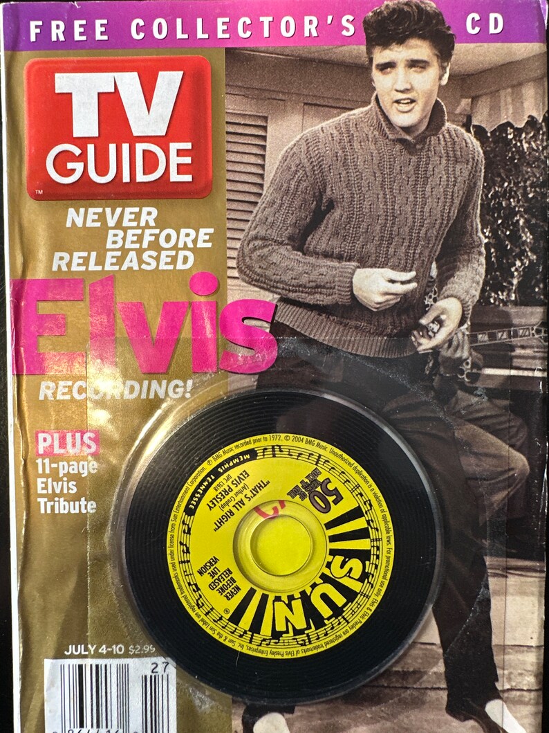 Rare Elvis Presley TV Guide Magazine Cover Stories July 4, 2004 TWO ...
