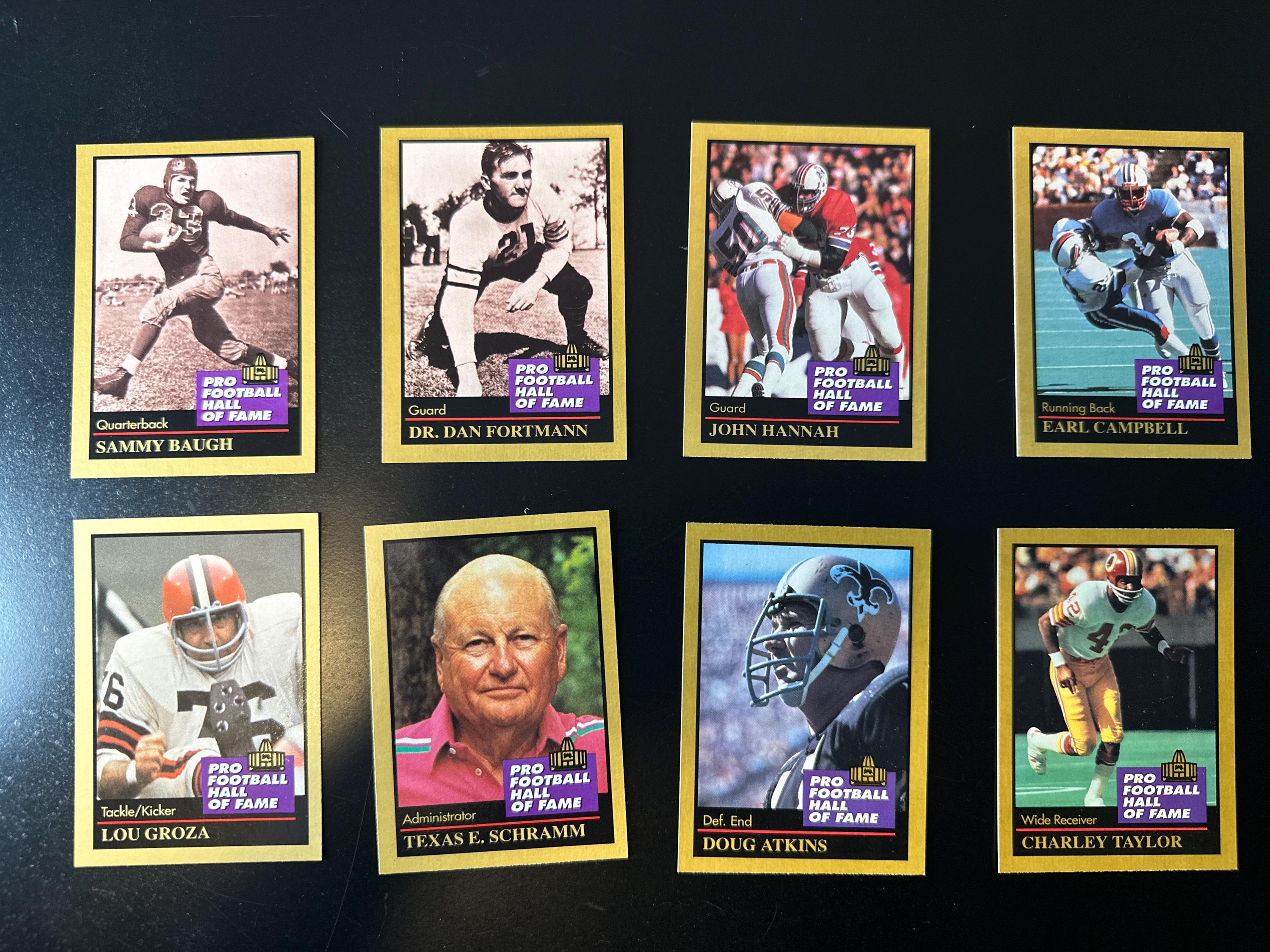 1991 Pro Football Hall of Fame Cards - Enor Corp. - Lot of 50 - Etsy