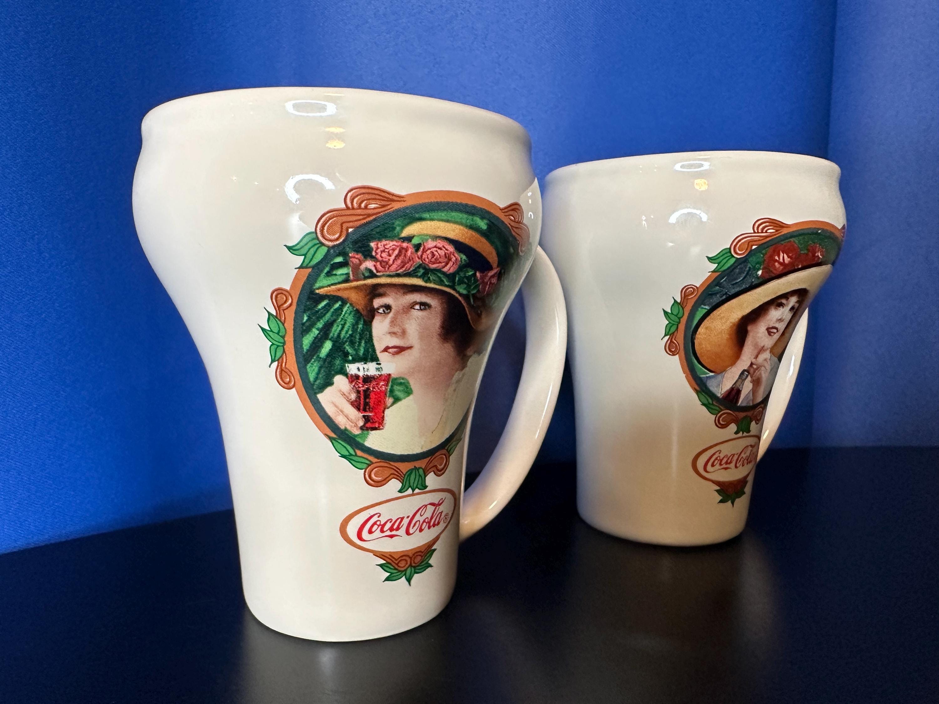 Fancy Lady Coke 80's - Artistry of Coca Cola Collection Mugs - Set of 2 ...