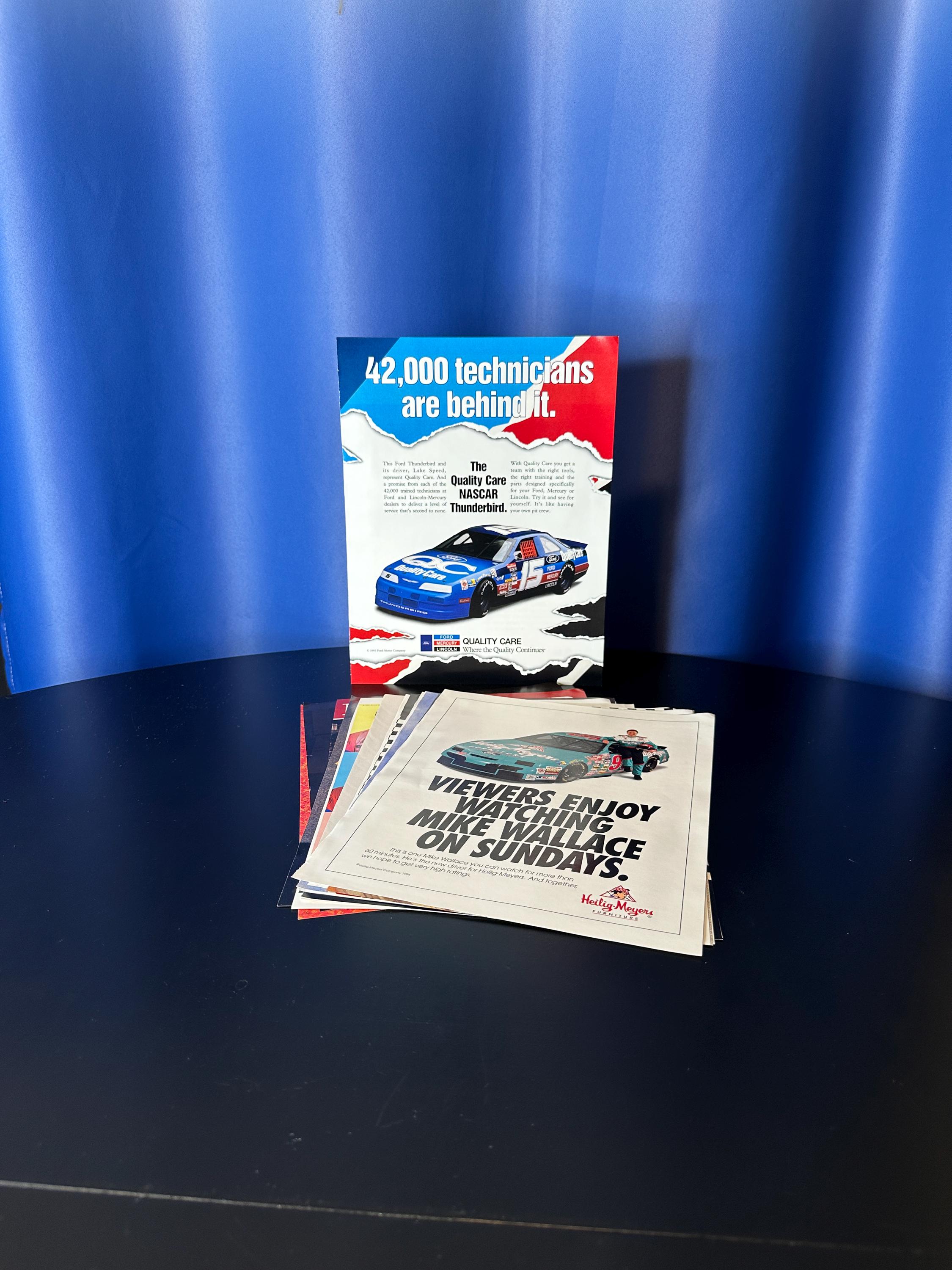 Vintage Print Ads From Magazines NASCAR Theme Lot of 7 see Description ...