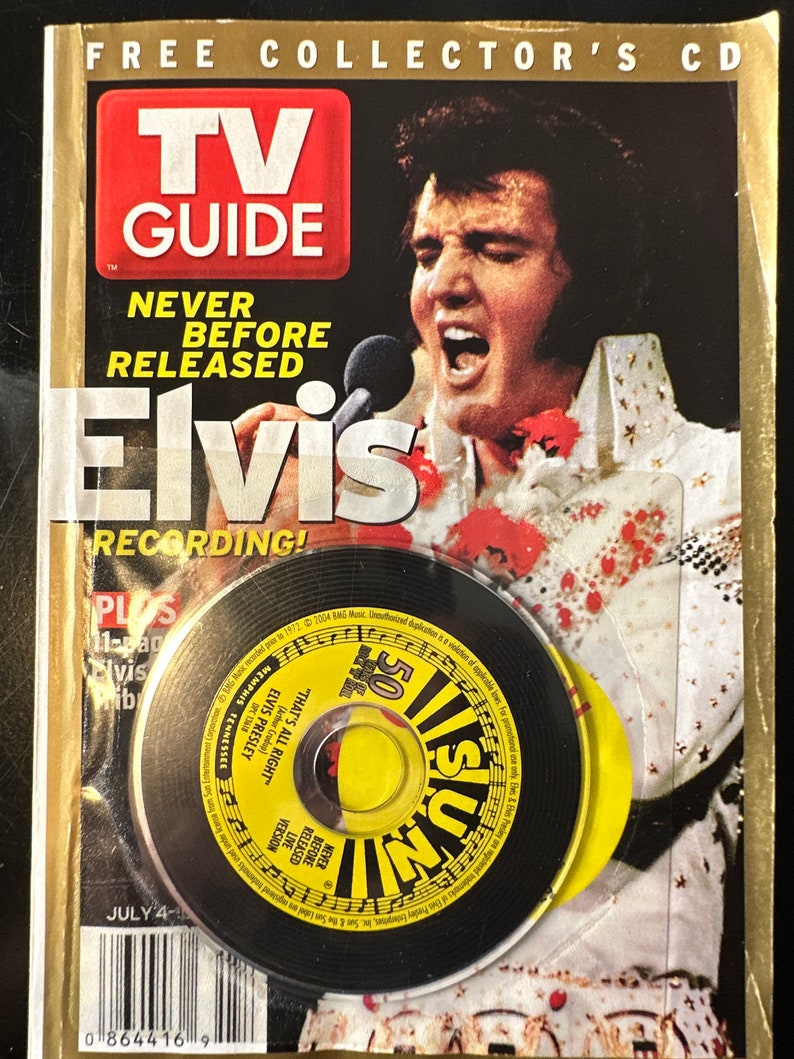 Rare Elvis Presley TV Guide Magazine Cover Stories July 4, 2004 TWO ...