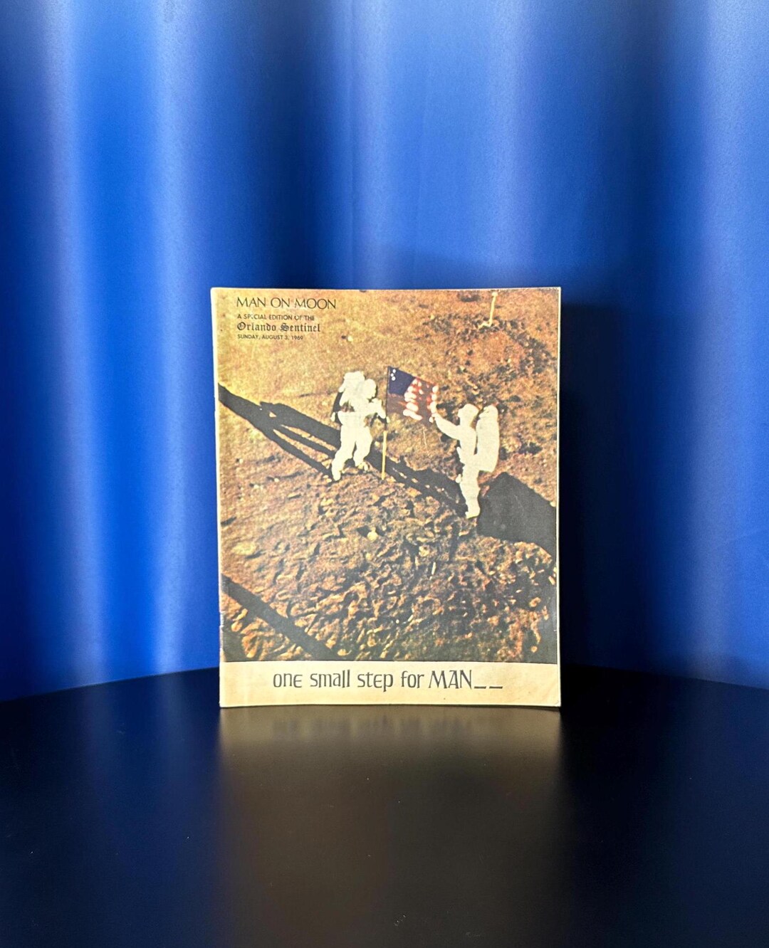 Man on Moon - One Small Step for Man - Orlando Sentinel Special Edition ...