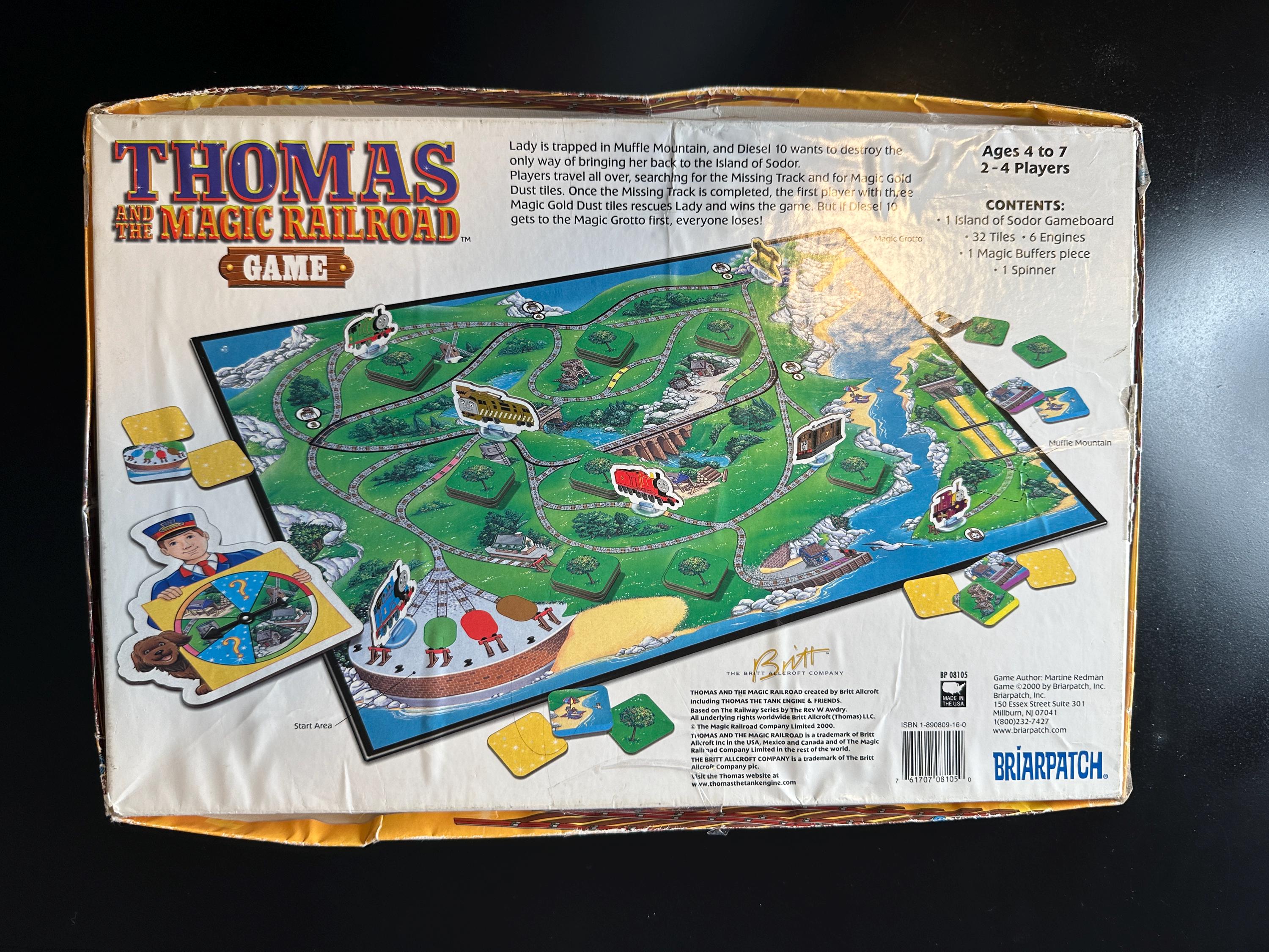 Thomas the Train and the Magic Railroad Game - 2000 - Box Has ...
