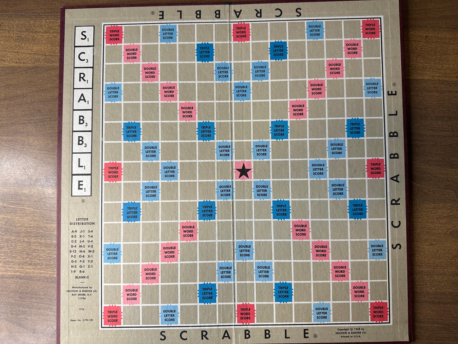 Vintage (1976) Scrabble Game - Comes With Handmade Pouch to Hold ...