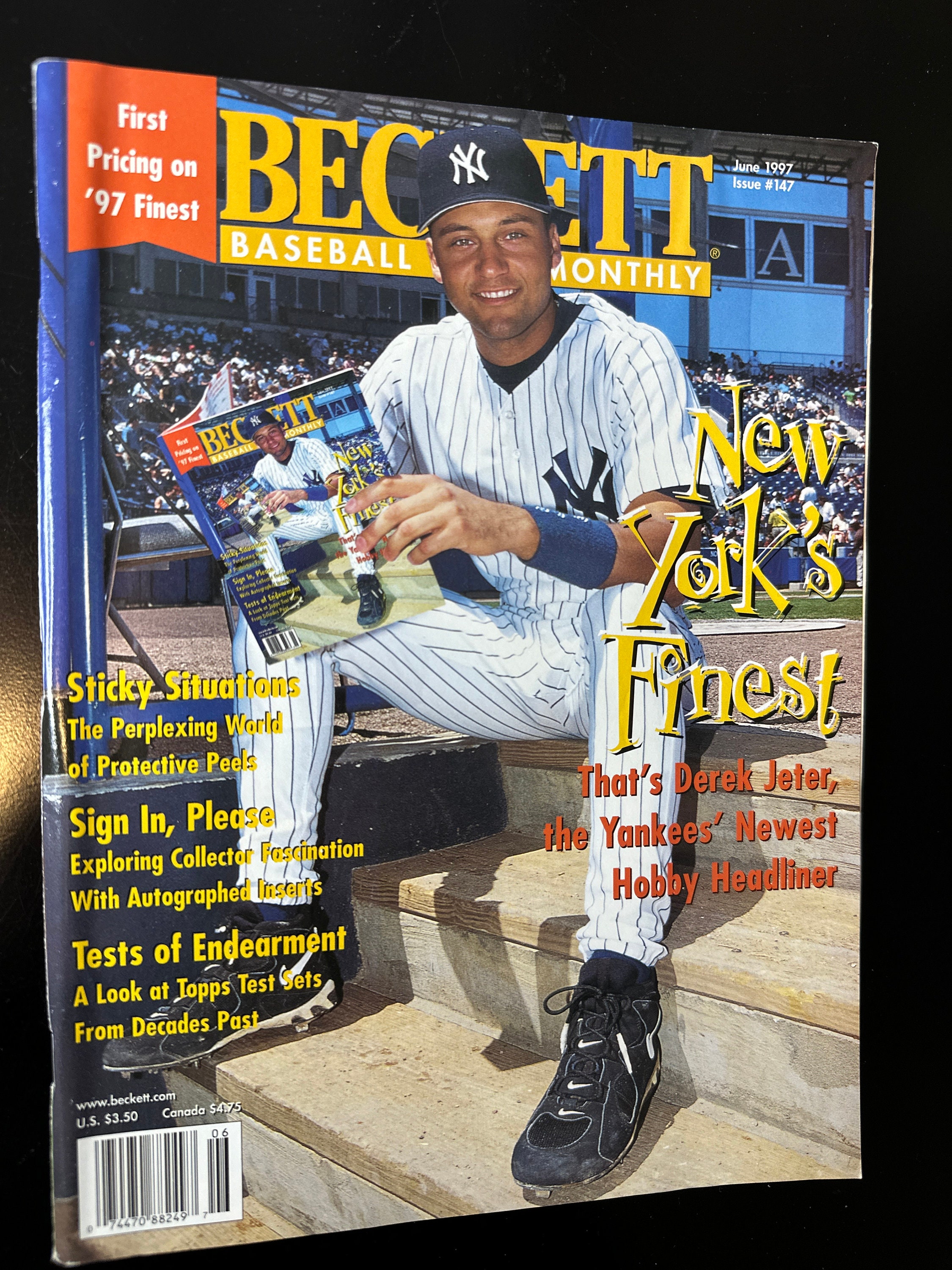 Derek Jeter on Three Covers Sports Illustrated 2 and Beckett Baseball ...