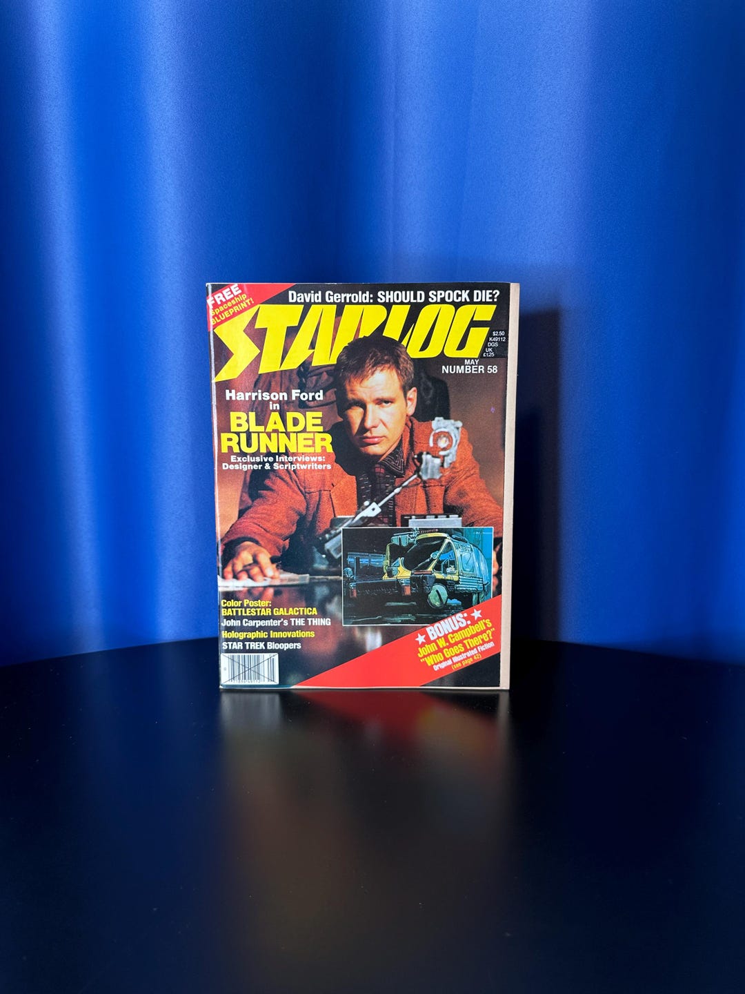 Harrison Ford Blade Runner Cover - Starlog Magazine No. 58 - May 1982 ...