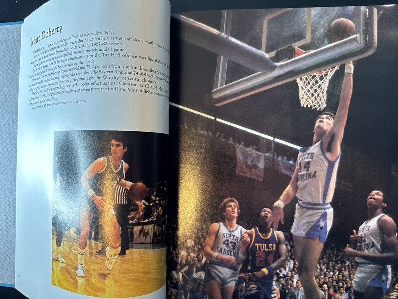 UNC Tar Heels 1982 Championship Michael Jordan, Sam Perkins, James ...