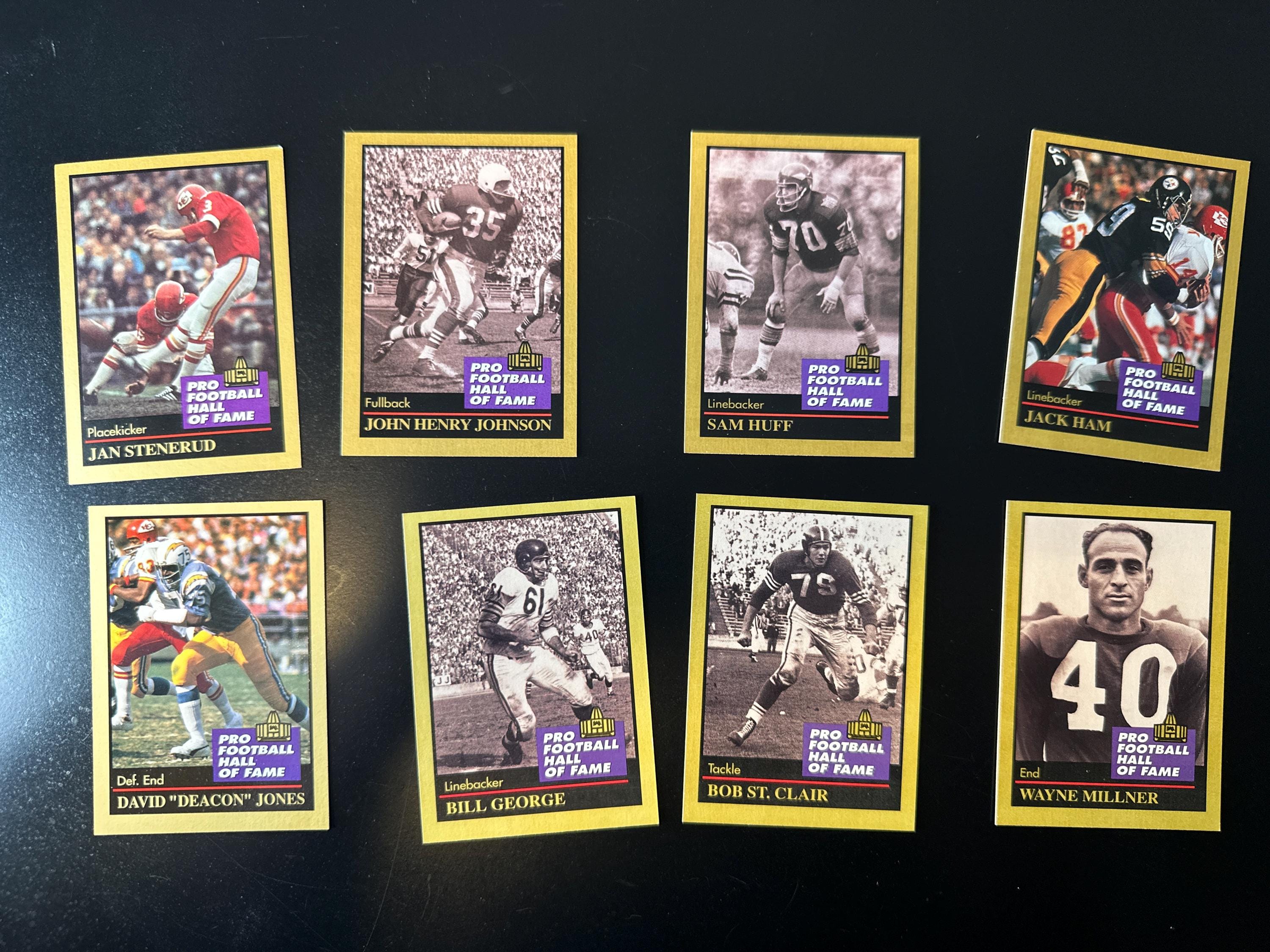 1991 Pro Football Hall of Fame Cards - Enor Corp. - Lot of 50 - Etsy