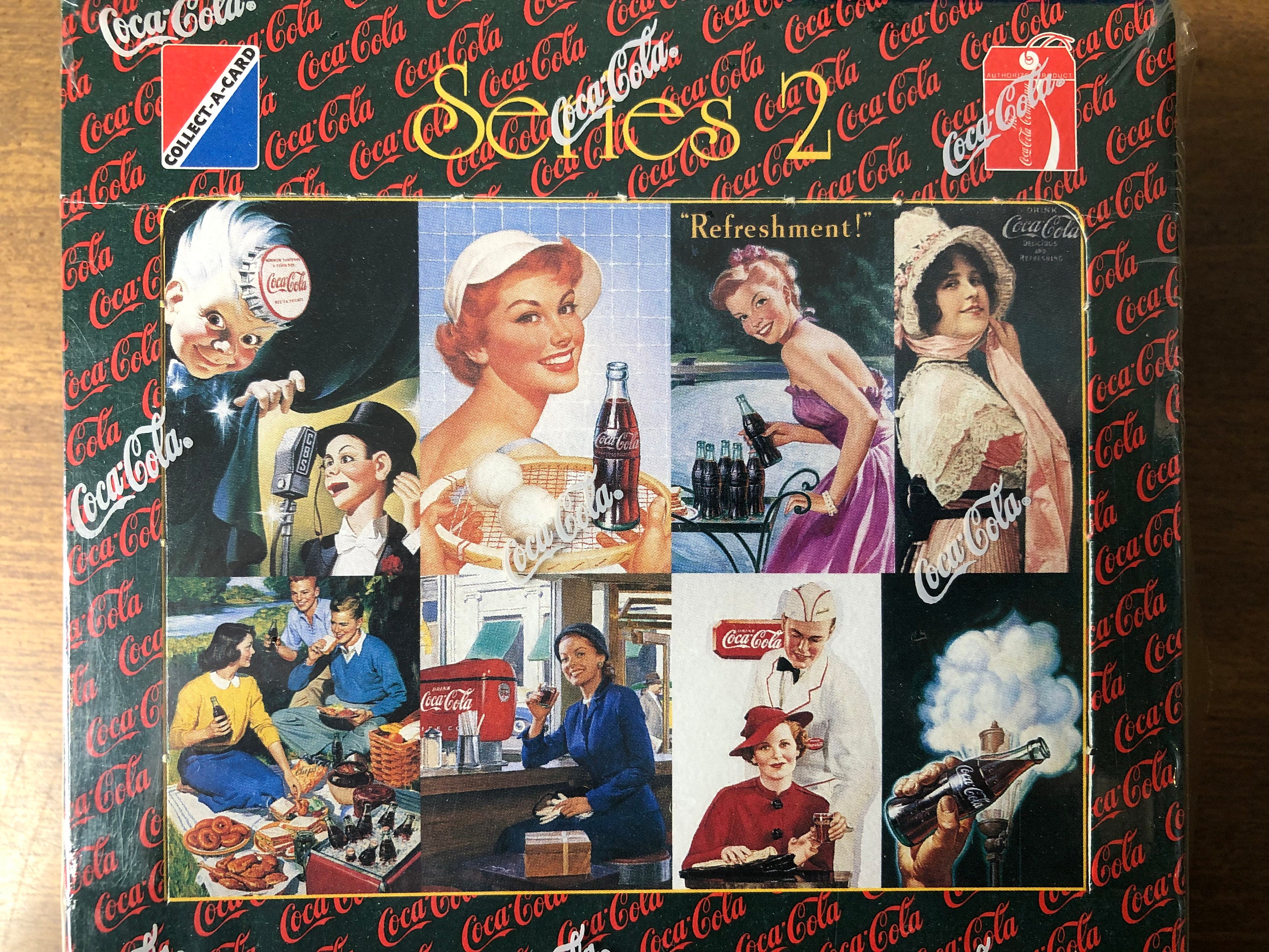 Vintage Coca-cola Collectors Cards Box Series 2 1993 Box Includes 36 ...
