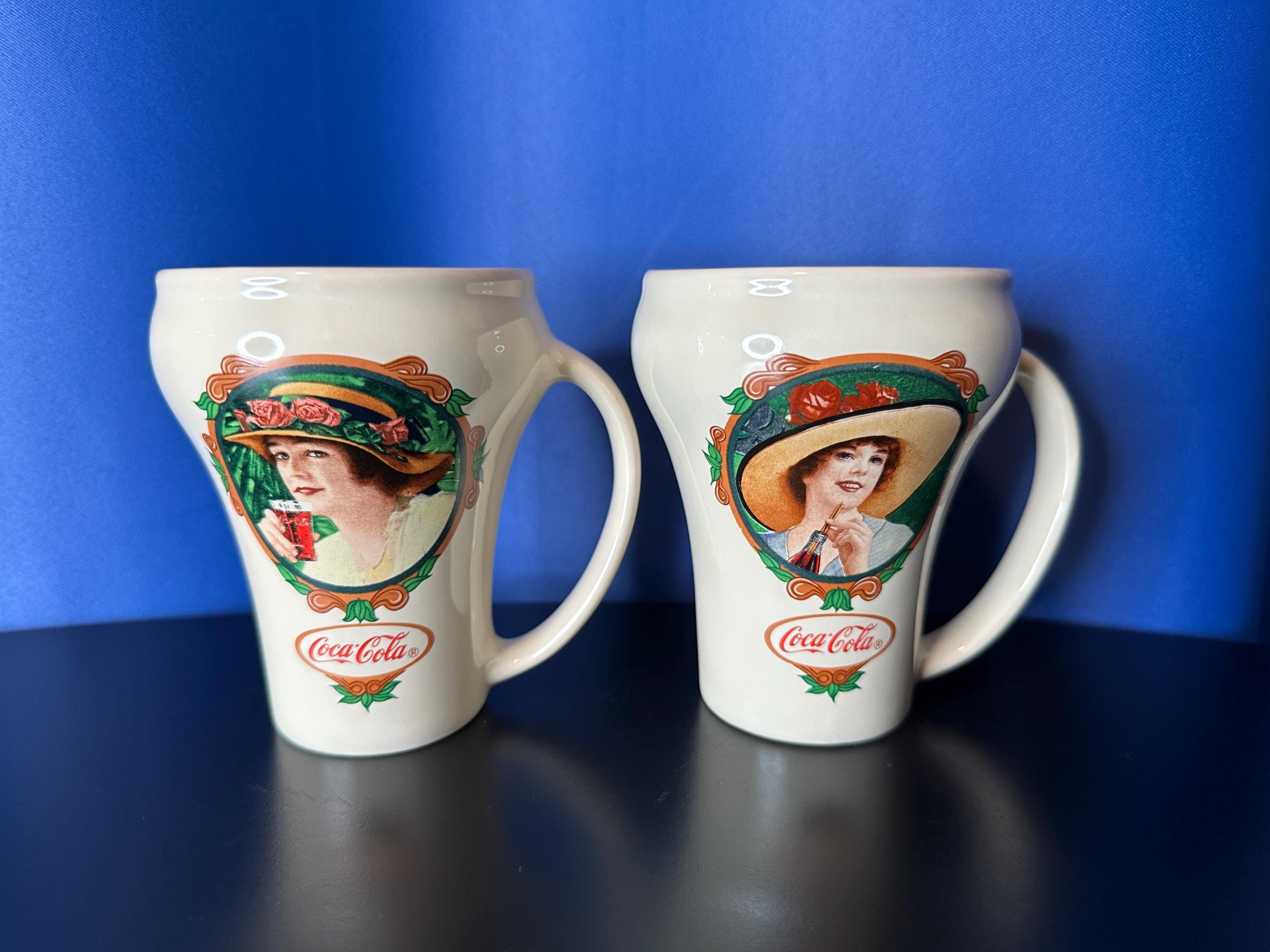 Fancy Lady Coke 80's - Artistry of Coca Cola Collection Mugs - Set of 2 ...
