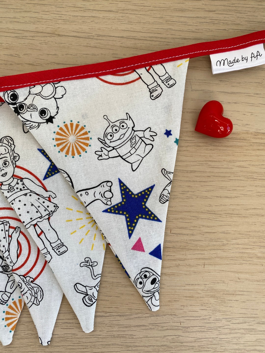 Alien, Woody and Buzz Toy Story Design Bunting. Great for Birthdays ...
